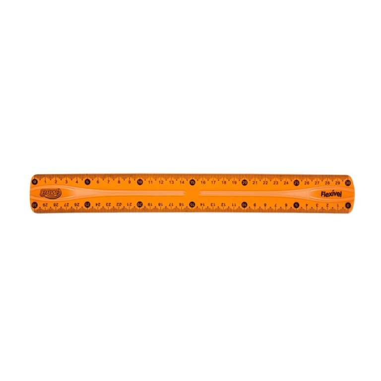 Regla flexible color neón 30cm BRW - Ofimarket Paraguay